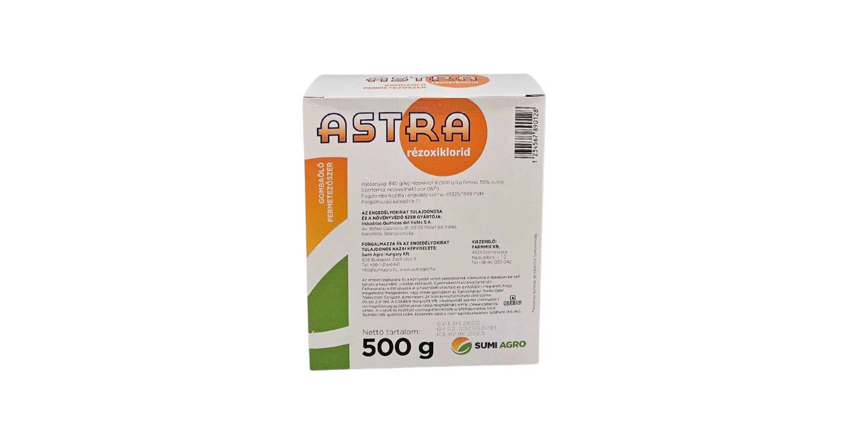 Astra rézoxiklorid - 0,5 kg - Agrobolt Online