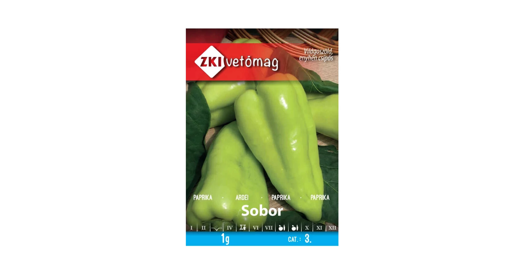 Paprika vetőmag Sobor 1g - Agrobolt